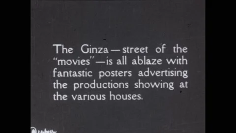 1920s: Intertitle. Crowd of people in st... | Stock Video | Pond5
