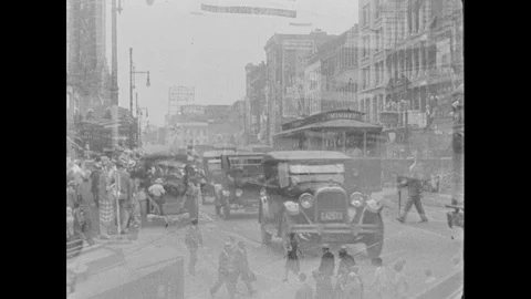 1920s: NEWARK, NEW JERSEY, UNITED STATES... | Stock Video | Pond5
