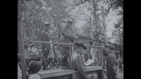 1921 – General Pershing presents Diplo... | Stock Video | Pond5