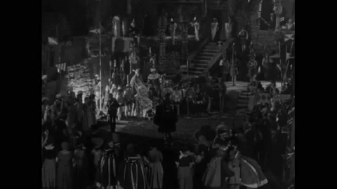 1922 - In this silent film, actors stage... | Stock Video | Pond5