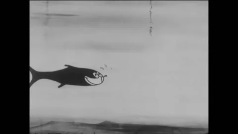 1924 - In this animated film, a giant fi... | Stock Video | Pond5