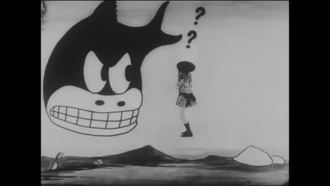 1924 - In this animated film, a giant oc... | Stock Video | Pond5