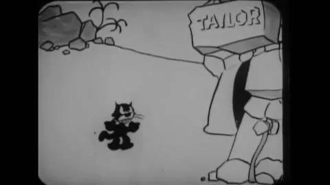 1925 - In this animated film, Felix the ... | Stock Video | Pond5