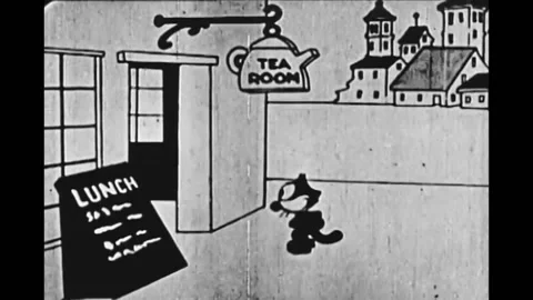 1925 - In this animated film, Felix the ... | Stock Video | Pond5
