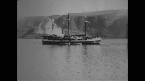 1925 - The cook aboard Donald MacMillan'... | Stock Video | Pond5