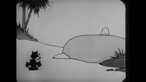1926 - In this animated film, Felix the ... | Stock Video | Pond5