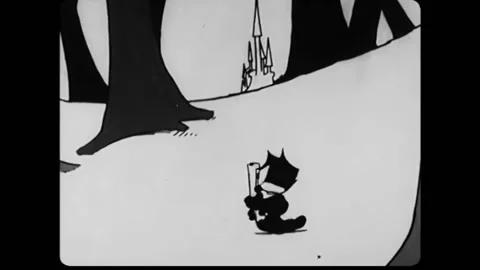1927 - In this animated film, Felix the ... | Stock Video | Pond5