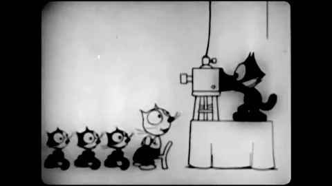 1927 - In this animated film, Felix the ... | Stock Video | Pond5