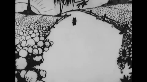 1927 - In this animated film, Felix the ... | Stock Video | Pond5