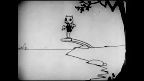 1927 - In this animated film, Felix the ... | Stock Video | Pond5