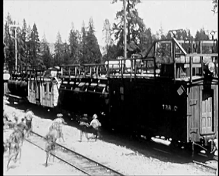1928 - Fire-Fighting Train Forest Fire 0... | Stock Video | Pond5
