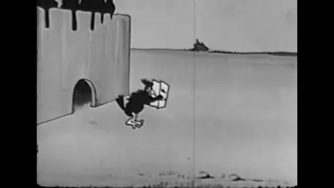 1929 - In this animated film, a duck is ... | Stock Video | Pond5