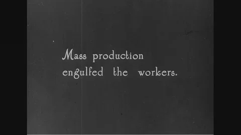 1930 - Animation is used to show how fac... | Stock Video | Pond5