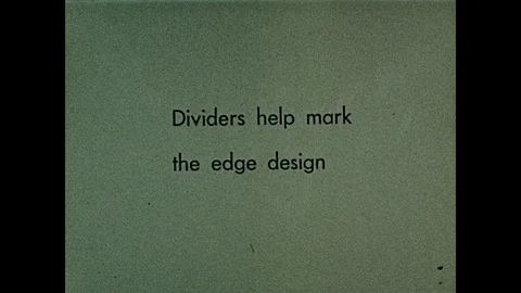 1930s: Intertitle card. Man marks outlin... | Stock Video | Pond5