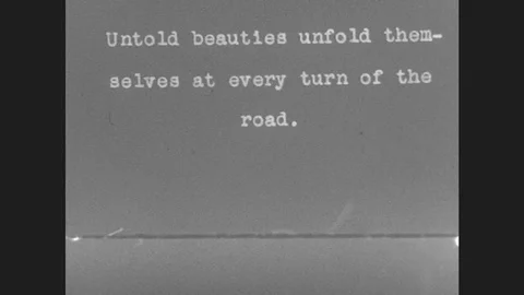 1930s: Title Card Reads Untold Beauties ... | Stock Video | Pond5