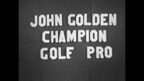 1930s: Title cards. Johnny Golden in a f... | Stock Video | Pond5