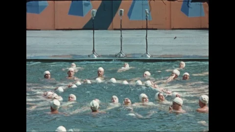 Synchronised Swimming Stock Video Footage | Royalty Free Synchronised ...