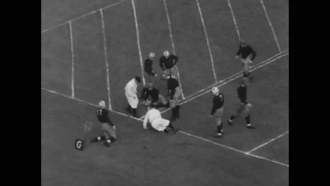 1931 - Notre Dame's Fighting Irish footb... | Stock Video | Pond5