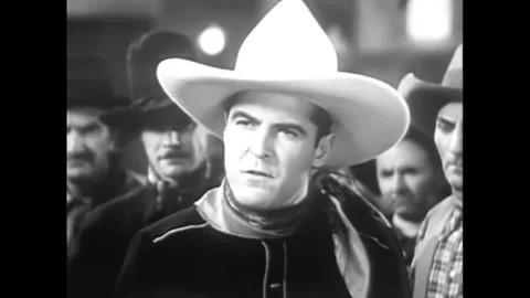 1934 - in this western, a cowboy, suppor... | Stock Video | Pond5