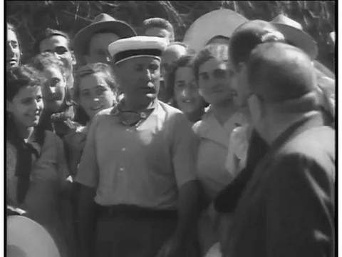 1935 Benito Mussolini Working in Fields | Stock Video | Pond5