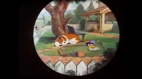 1936 - In this animated film, a boy with... | Stock Video | Pond5