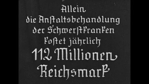 1936-Racial Hygiene / Nazi Propaganda / ... | Stock Video | Pond5