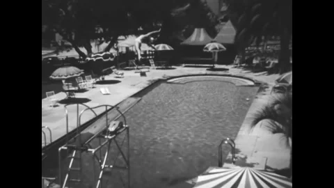 1936 - Slow-motion is used to capture a ... | Stock Video | Pond5