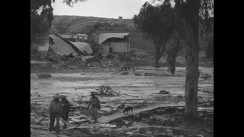 1937-Mudslide / Catastrophe / Tlalpujahu... | Stock Video | Pond5