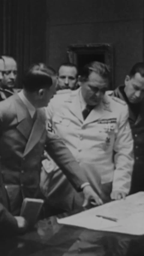 1938 - Adolf Hitler joins forces with Be... | Stock Video | Pond5