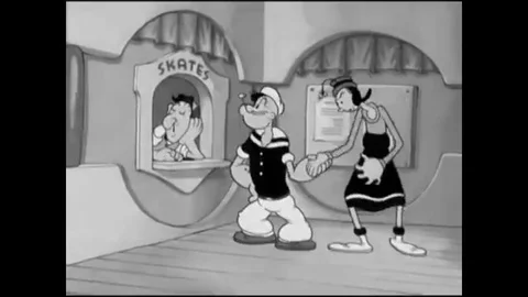 1938 - In this animated film, Popeye tri... | Stock Video | Pond5
