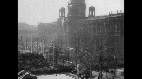 1938-Anschluss / Vienna / Austria / 1938 | Stock Video | Pond5