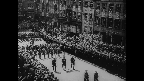 1938-Nuremberg Rally / NSDAP / Nuremberg... | Stock Video | Pond5