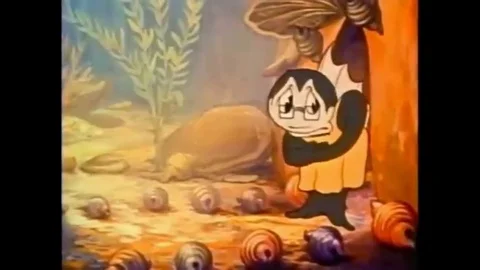 1939 - In this animated film, a fish sin... | Stock Video | Pond5