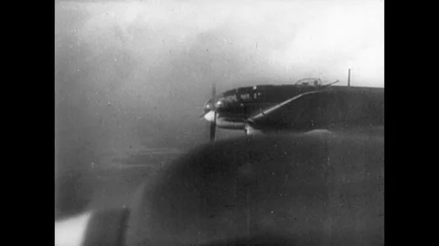 1940-Second World War / Bombarding / Rot... | Stock Video | Pond5