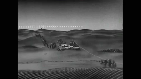 1940s: Animated diagram of radio relay a... | Stock Video | Pond5