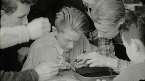Vintage Science Class Stock Footage ~ Royalty Free Stock Videos | Pond5