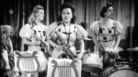 1940s - The Ding Dong Dollies, an all-fe... | Stock Video | Pond5