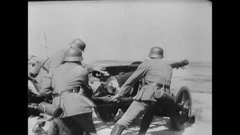 1940s - Generals Rommel and von Rundsted... | Stock Video | Pond5