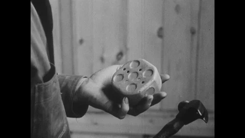 1940s: Hands holding electrical outlet b... | Stock Video | Pond5