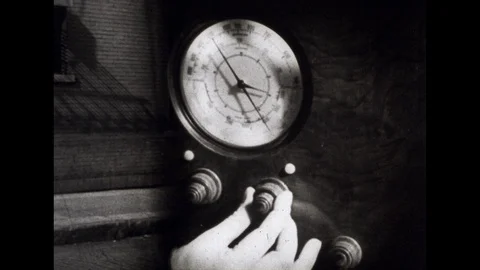 1940s: Naval radio operator operates a b... | Stock Video | Pond5