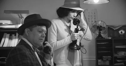 1940S Reporter Stock Footage ~ Royalty Free Stock Videos | Pond5