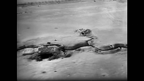 1940s - North African landscape decimate... | Stock Video | Pond5