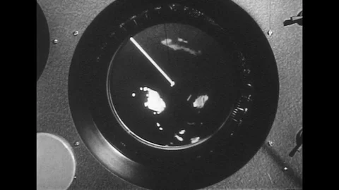 1940s: Radar screen / Soldiers with rada... | Stock Video | Pond5