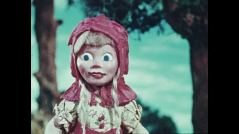 1940s: Stop-motion puppet animation- Lit... | Stock Video | Pond5