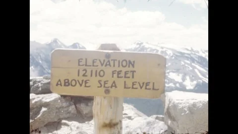 1940s: UNITED STATES: Elevation above se... | Stock Video | Pond5