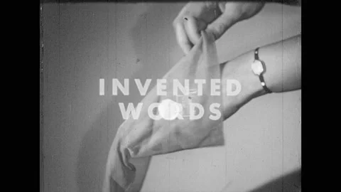 1940s: Words "Invented Words" over a Jee... | Stock Video | Pond5