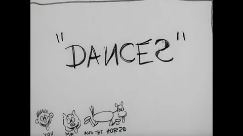 1941 - In this animated film, primitive ... | Stock Video | Pond5