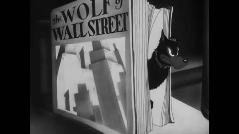 1941 - In this animated film, a wolf put... | Stock Video | Pond5