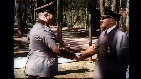 1942 Hitler's birthday - german officer ... | Stock Video | Pond5