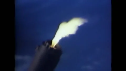 1942 - Muzzle of a .50 cal machine gun f... | Stock Video | Pond5